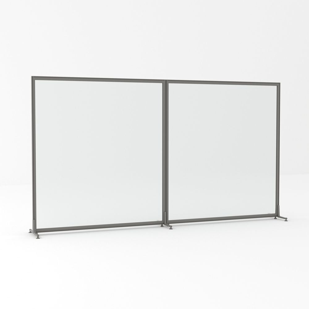 Freestanding Polycarbonate Partitions | Divider Screen | 10 x 65"H