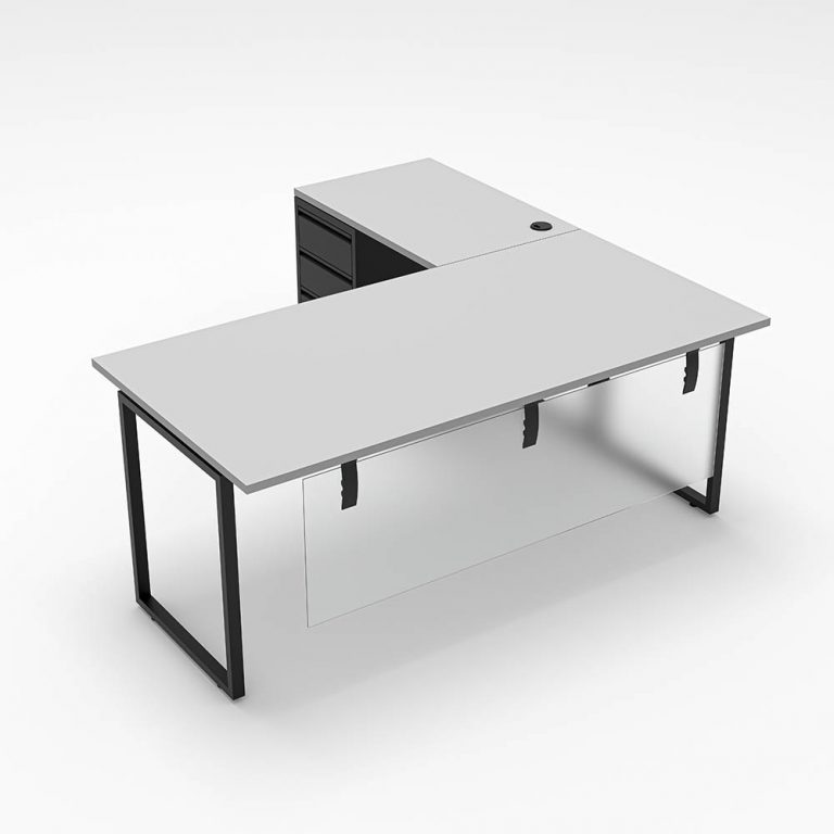 Customer Service Cubicle with Door | Sapphire System | 9x9x84"H