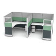 2-Person Cubicle Workstations | Sapphire Cubicle System | 6x6x65"H