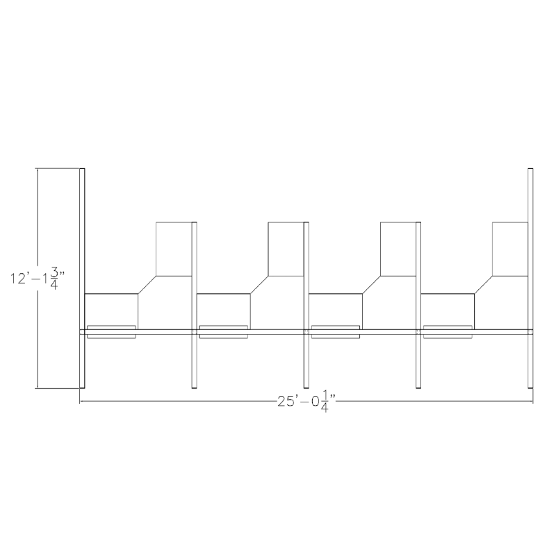 Customer Service Cubicles | Sapphire Wall System | 25x12x95"H