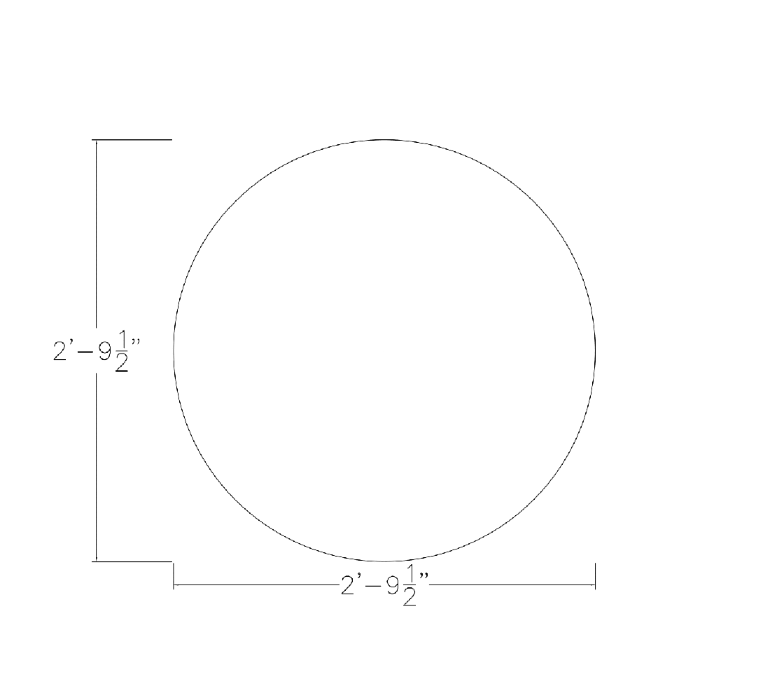 Circle Round Table Sizes Dimensions Drawings 45 OFF