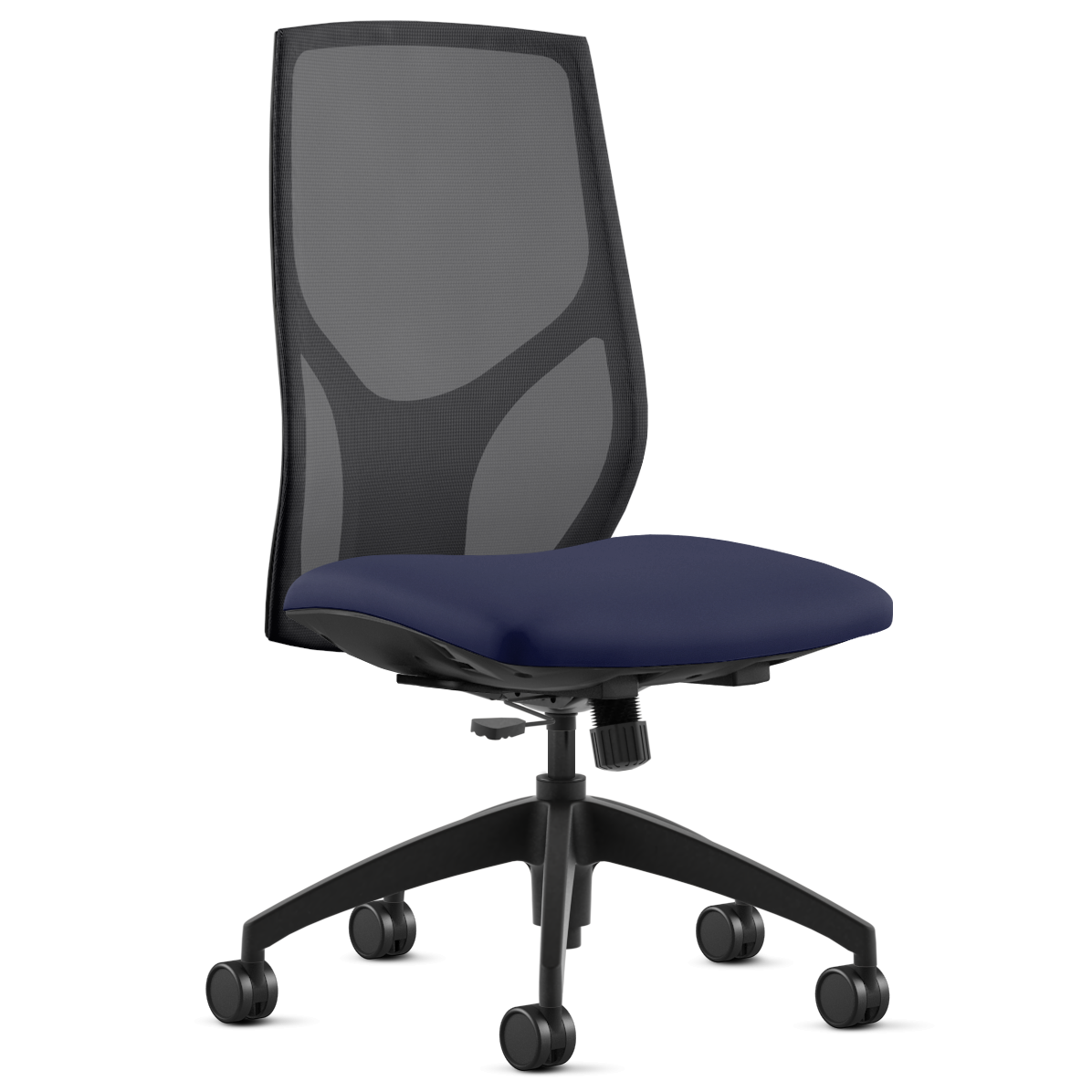 Mid Back Office Chair | Armless | Mesh Back | Adjustable Height