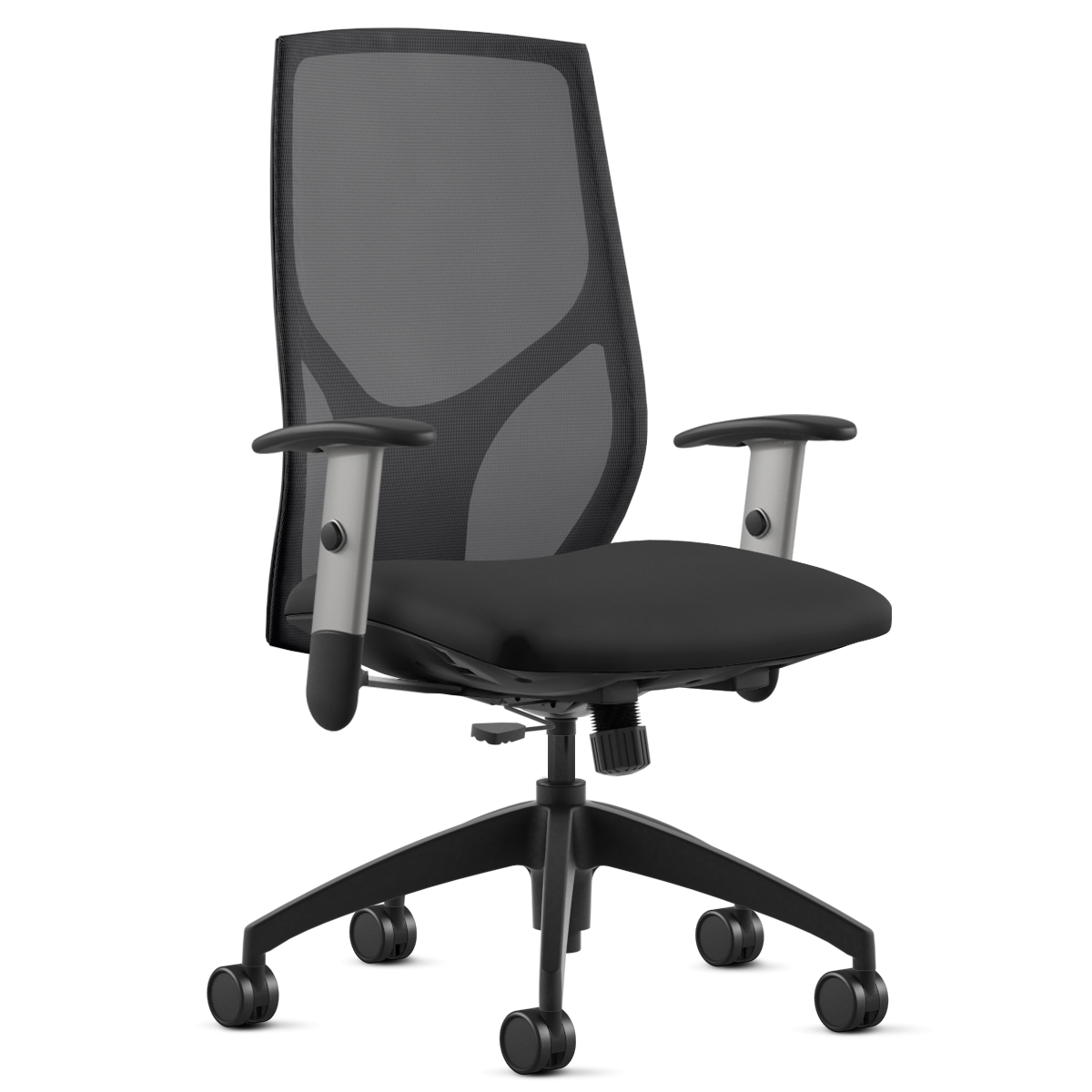 Mid Back Task Chair | Mesh Back Office Chair With Arms
