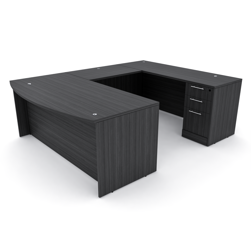 Black laminate desk store