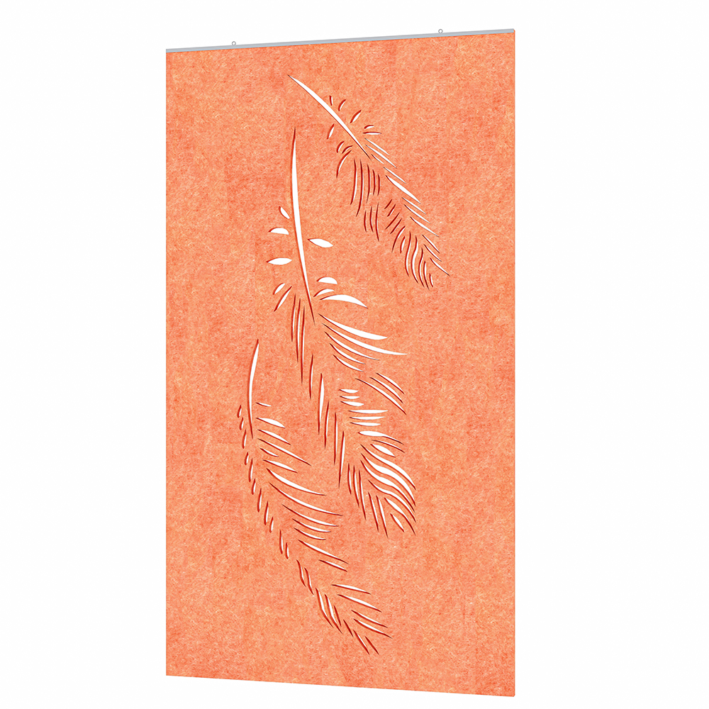 eSCAPE Series Feather Acoustic Wall Art | 47"W x 84"H | Available in 15 ...