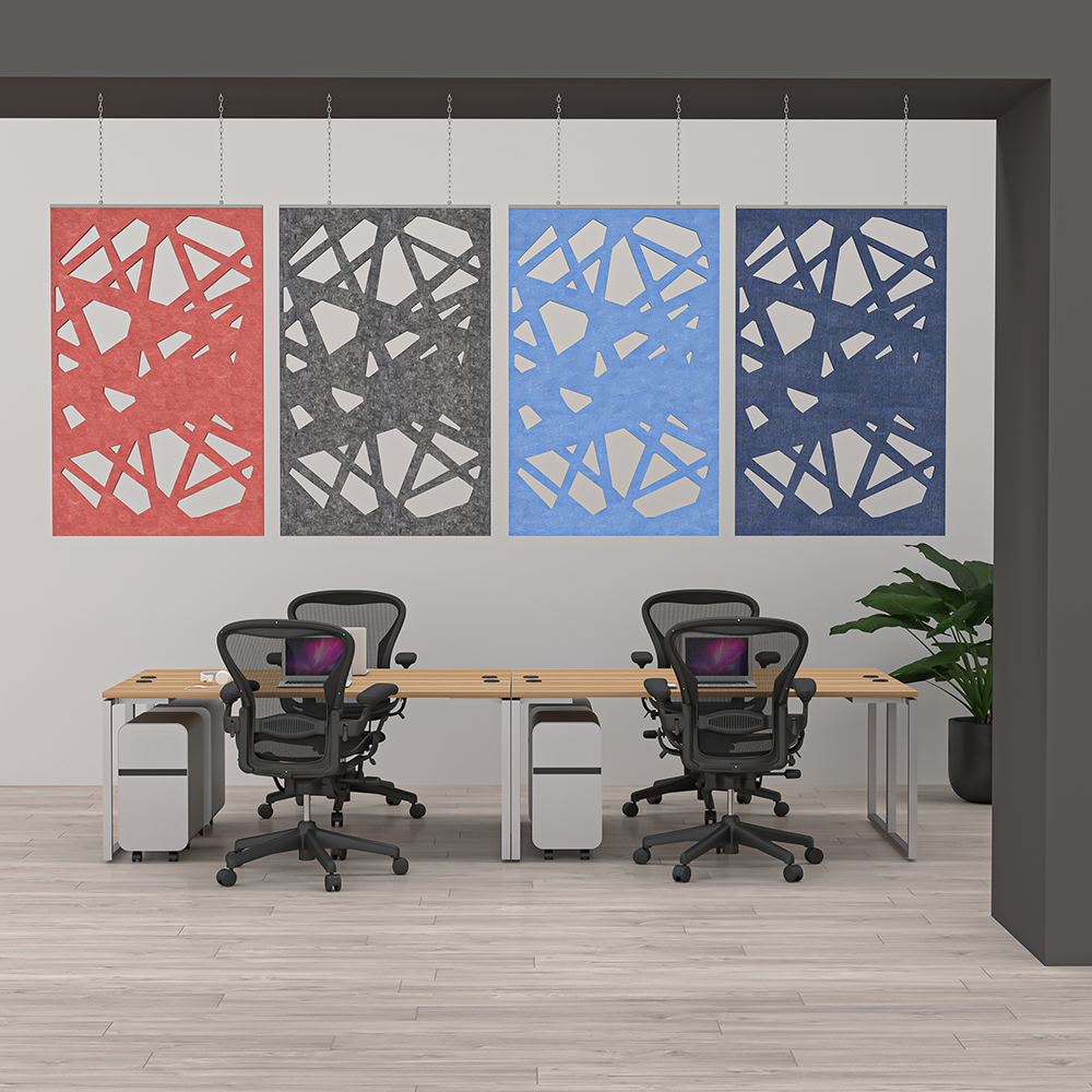 eSCAPE Series Suspended Acoustic Panels | Mosaic Design 4-Piece Set ...