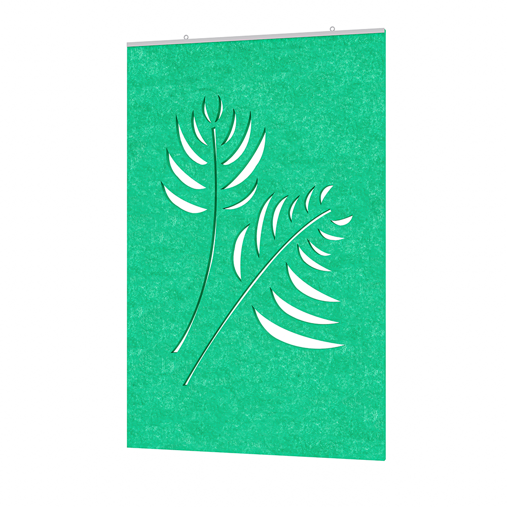 eSCAPE Series Paradise Fern Acoustic Wall Art | 30"W x 47"H | 15 Colors ...